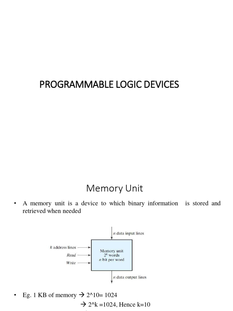 Programmable Logic Devices | PDF | Computer Memory | Read Only Memory