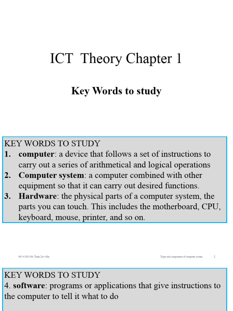 ICT Theory Chapter 1 for student | PDF | Central Processing Unit ... ICT Theory Chapter 1 for student | PDF | Central Processing Unit ...