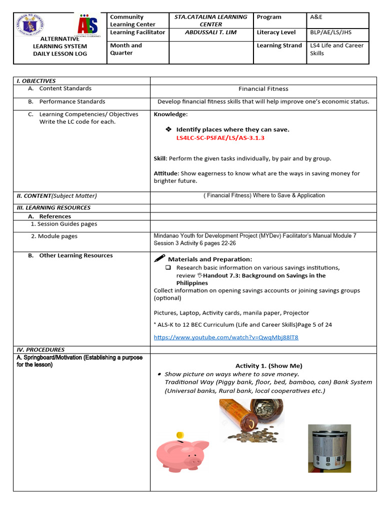 DLL MyDev Module7 Session3 Activity 6 | PDF | Learning | Brainstorming