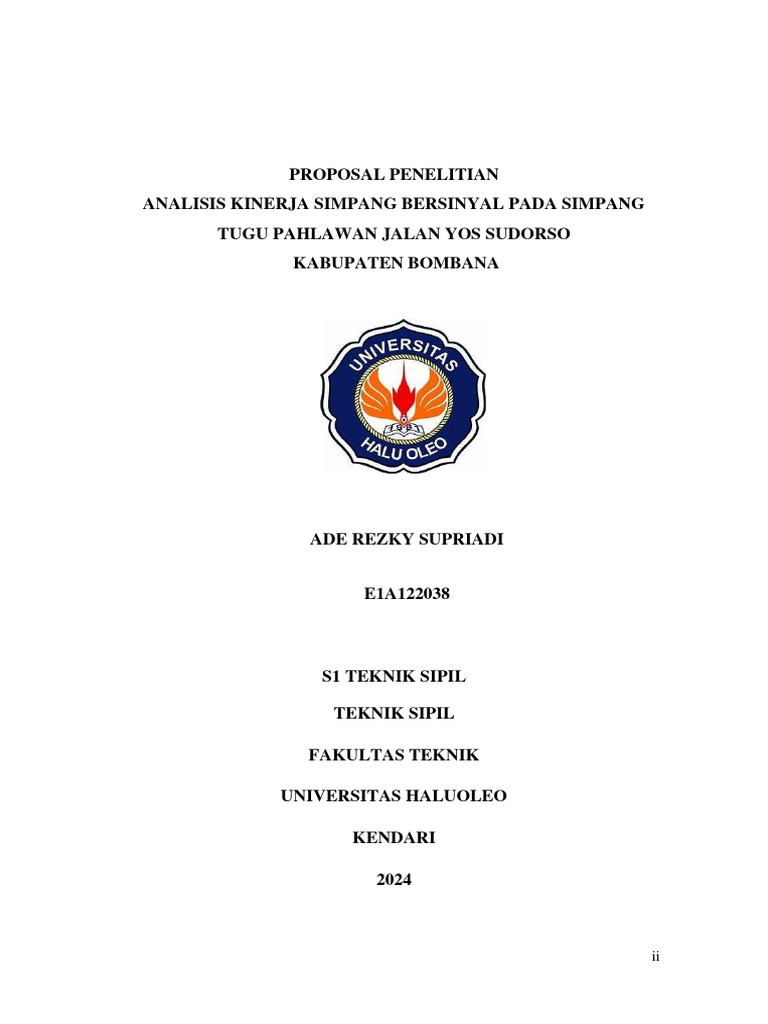 Ade Rezky Supriadi - E1a122038 - Proposal Penelitian | PDF