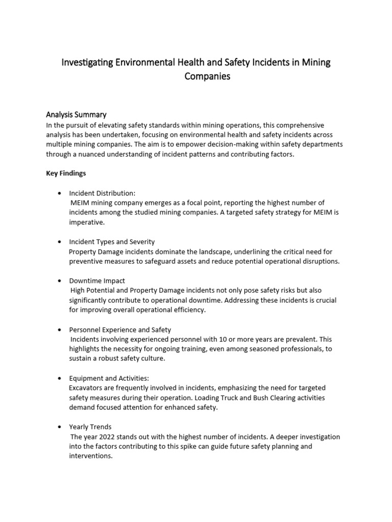 Investigating Environmental Health and Safety Incidents | PDF | Safety ...