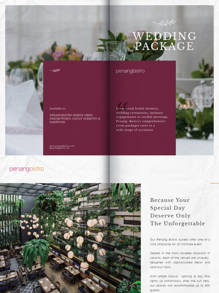 Jakarta Event Venue Packages | PDF | Menu | Drink