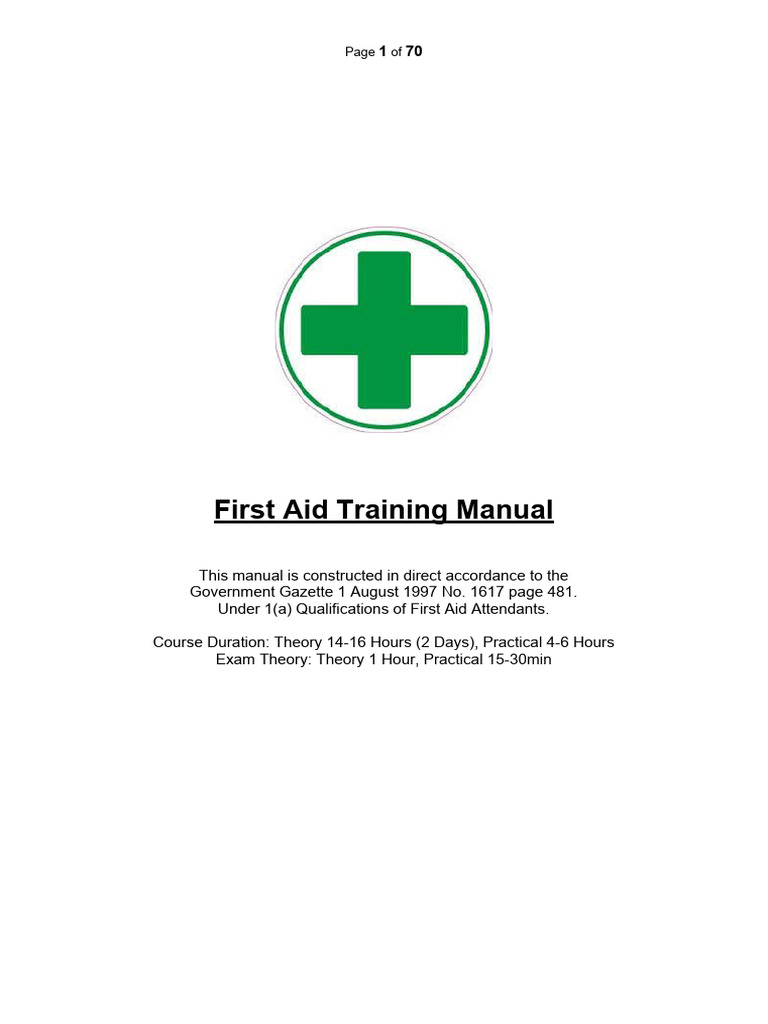 First Aid Training Manual 2016 (R) | Download Free PDF | Human Body | Lung