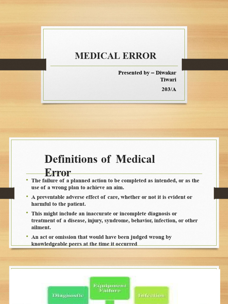 Medical Error | PDF