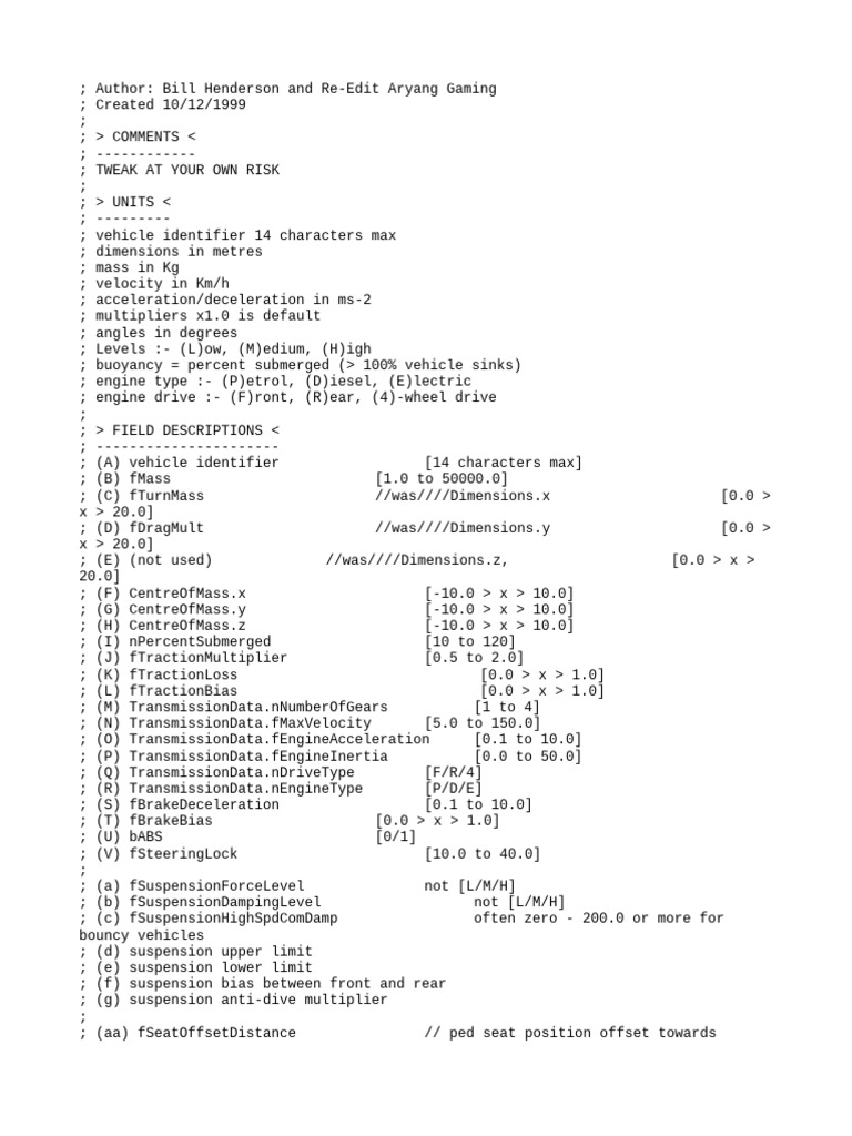 Handling | PDF | Car Body Styles | Wheeled Vehicles