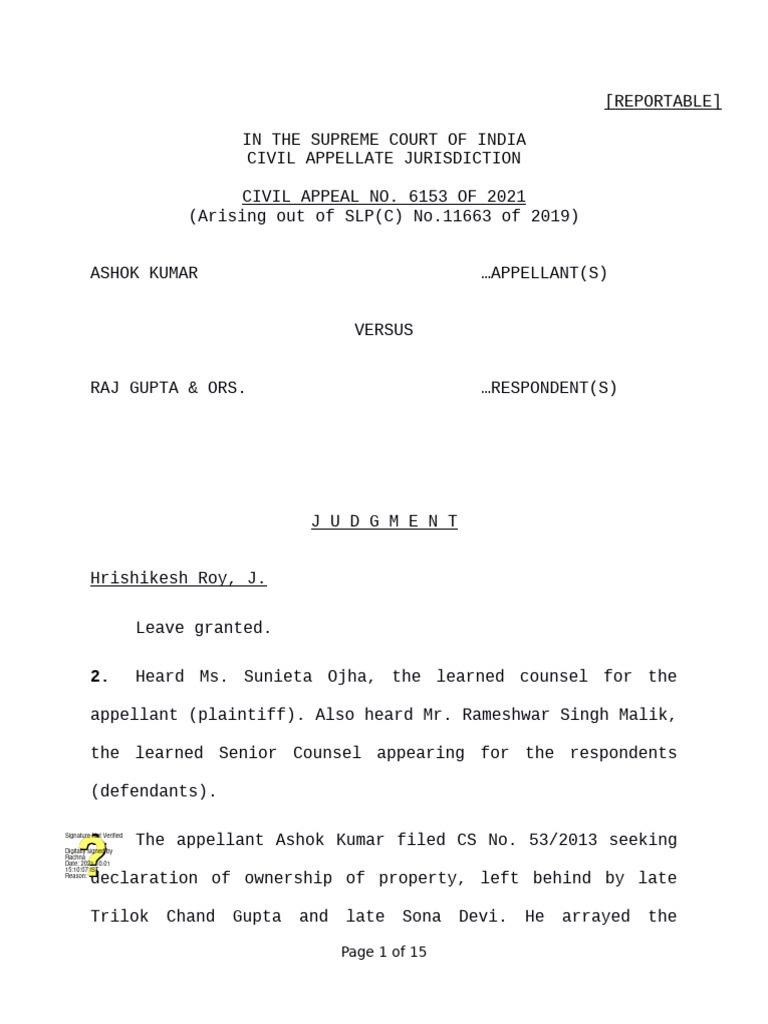2019 42 1503 30503 Judgement 01-Oct-2021 | PDF | Lawsuit | Burden Of ...