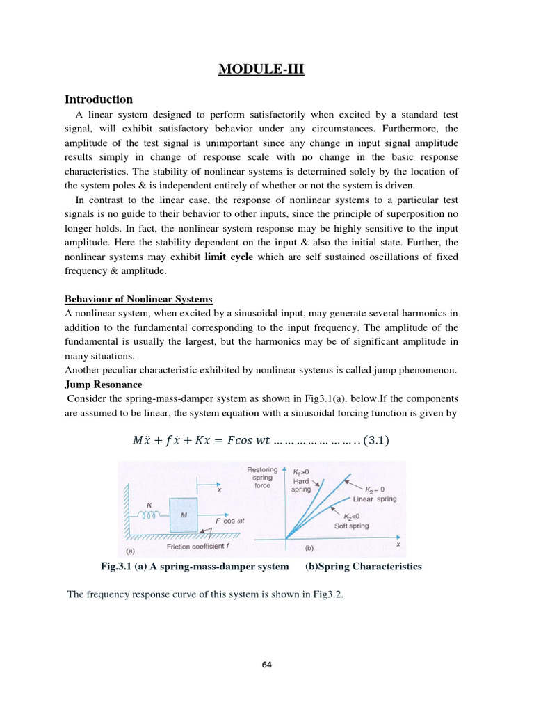 Control Engineering III | PDF | Stability Theory | Nonlinear System