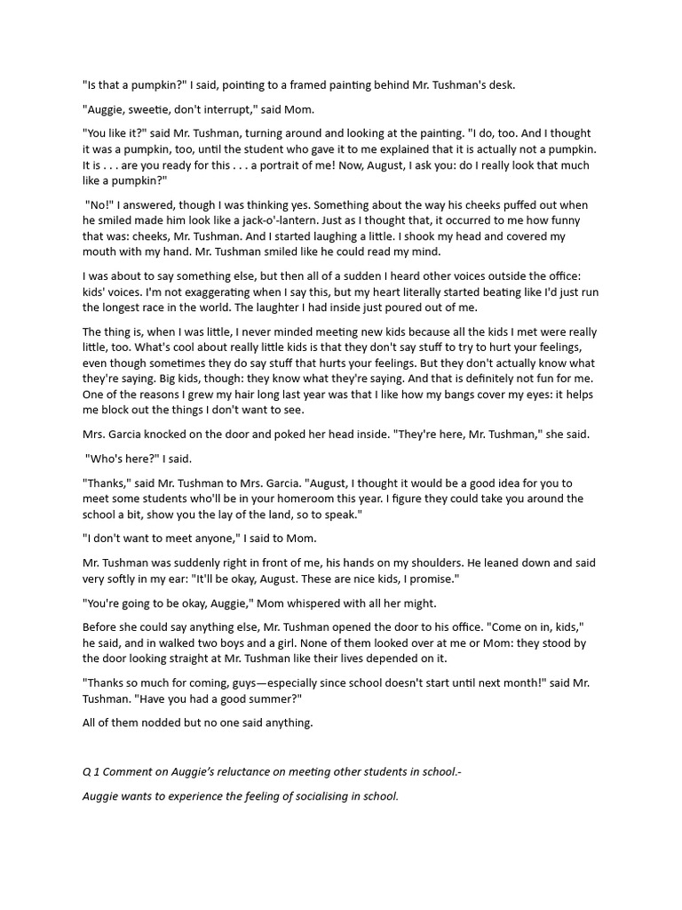 wonder questions | PDF