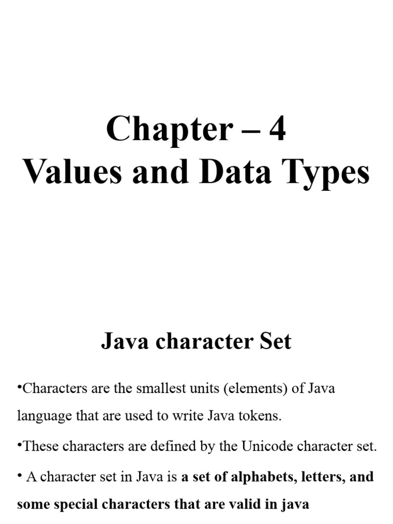 Chapter - 4 (IX) | PDF | Reserved Word | Boolean Data Type