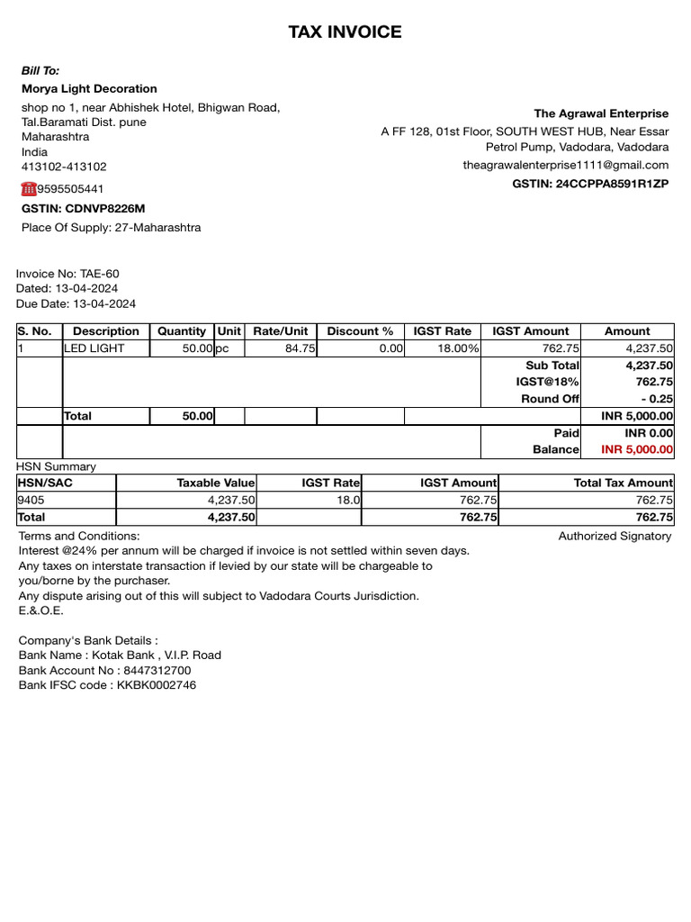 Invoic | PDF | Invoice | Taxes