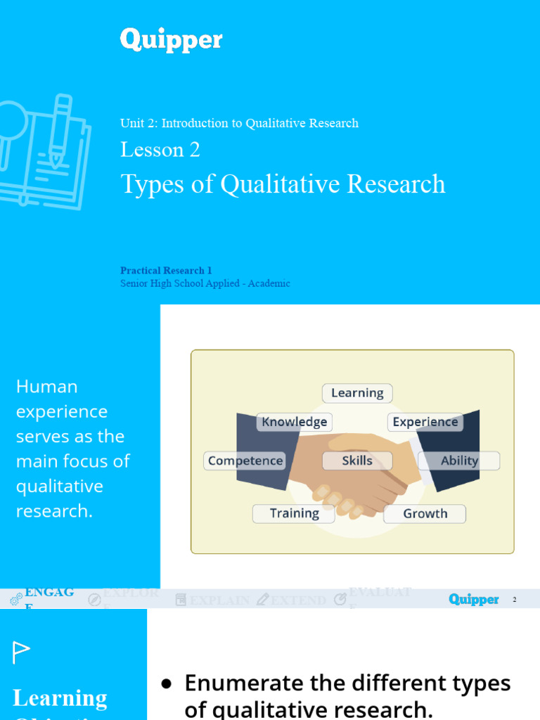 FINAL (PPT)_PR1 11_12_UNIT 2_LESSON 2_Types of Qualitative Research | PDF | Qualitative Research ...