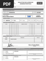 Formulario LA 01 | PDF