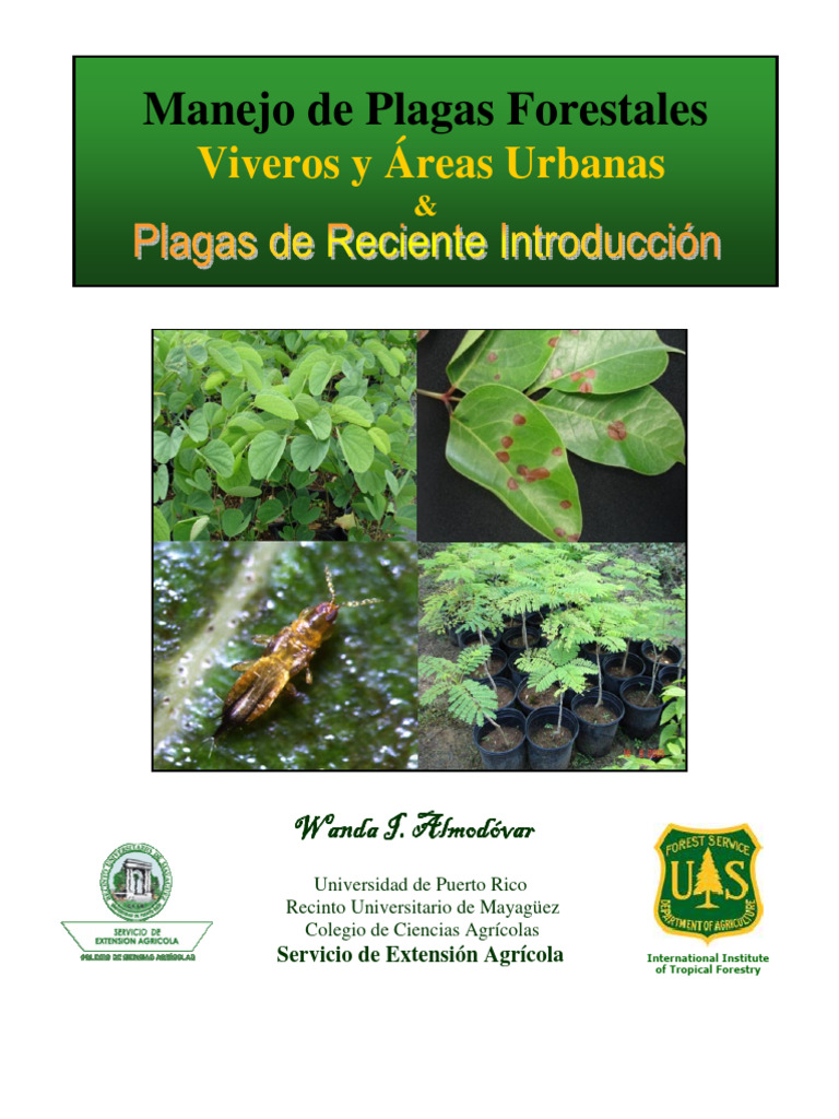 Manual MIP Viveros Final | PDF | Especies invasivas | Plaga (organismo)