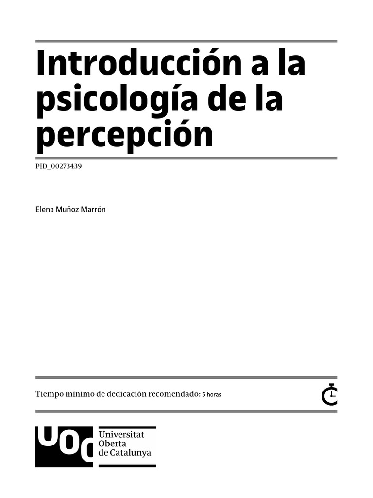 Introducción A La Psicología de La Percepción | Descargar gratis PDF | Percepción | Sentidos