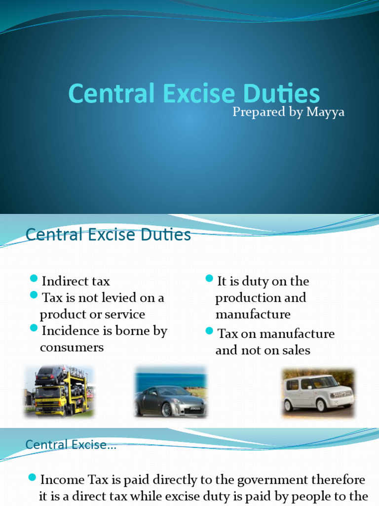 Central Excise Duties | PDF | Excise | Taxation