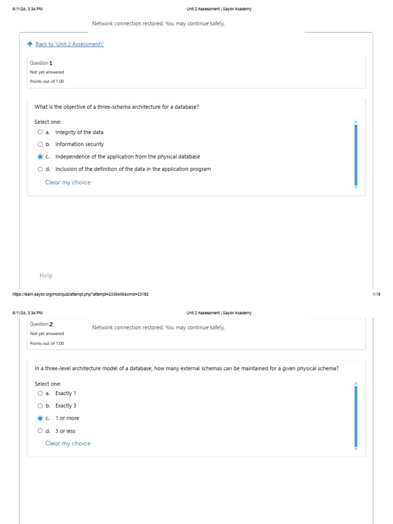 Unit 2 Assessment _ Saylor Academy | Download Free PDF | Databases | Data Management Software