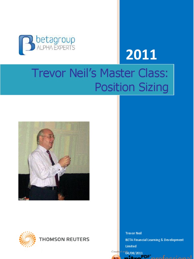Master Class Position Sizing | PDF | Monte Carlo Method | Randomness