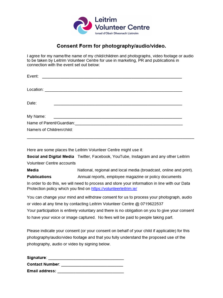 LVC Media Concent Form | PDF