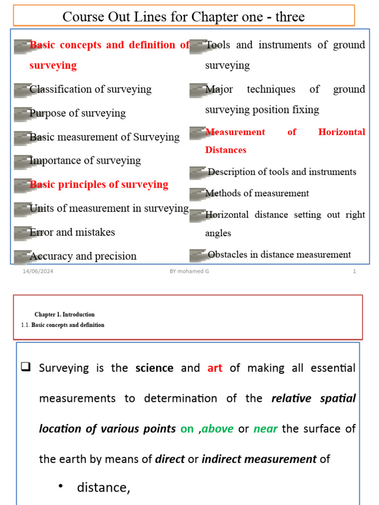 Surveying and Mapping For Narm | PDF | Surveying | Observational Error