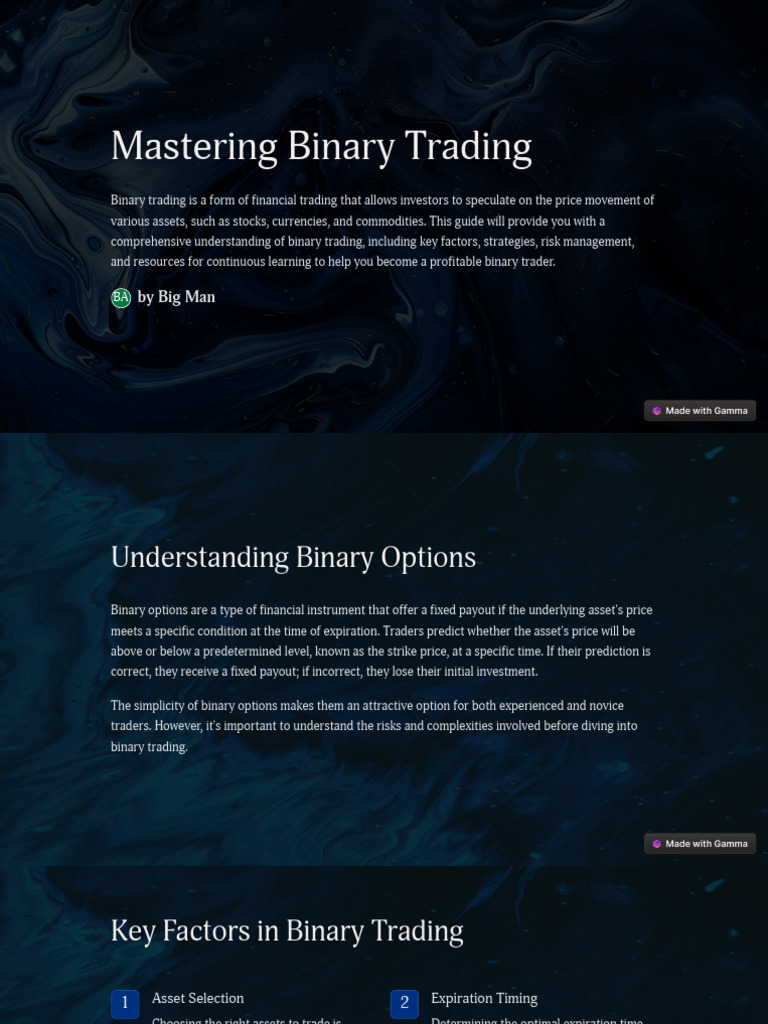Mastering Binary Trading | PDF | Financial Risk | Option (Finance) Mastering Binary Trading | PDF | Financial Risk | Option (Finance)