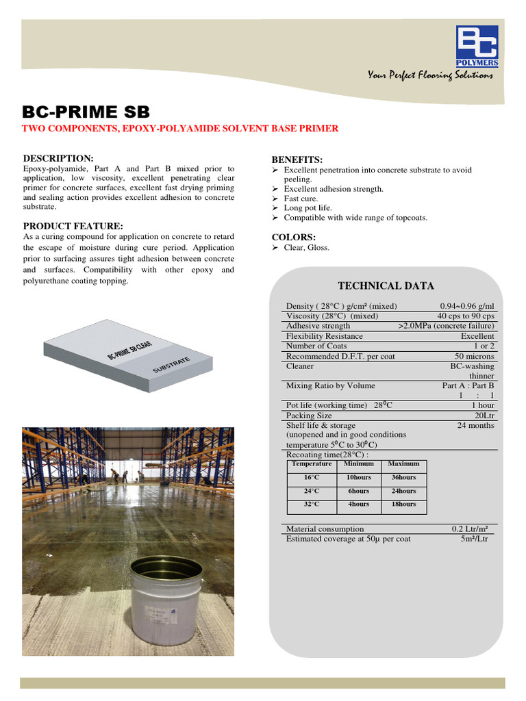 Bc-Prime SB | PDF | Concrete | Building Materials