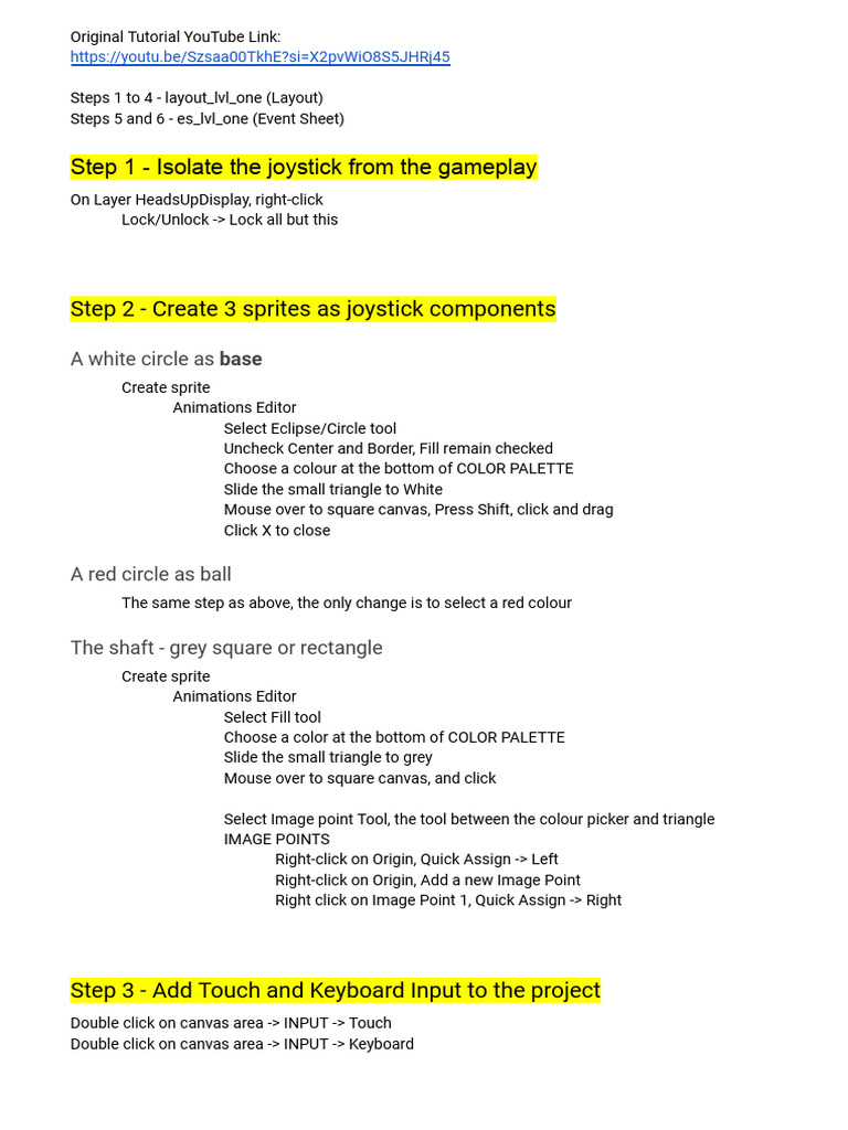Construct 3 - Adding Mobile Joystick | Download Free PDF | Computer Keyboard