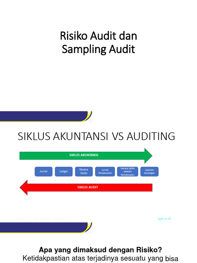 Risiko Audit Dan Sampling Audit - New Material | PDF
