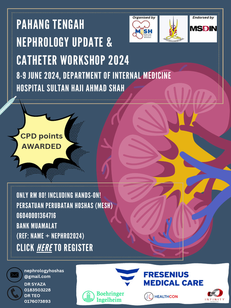 Nephrology and Catheter Workshop '24 | PDF | Nephrology | Hemodialysis