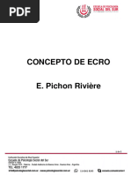 Concepto de ECRO PICHON RIVIERE E. | PDF | Sicología | Psicología Social