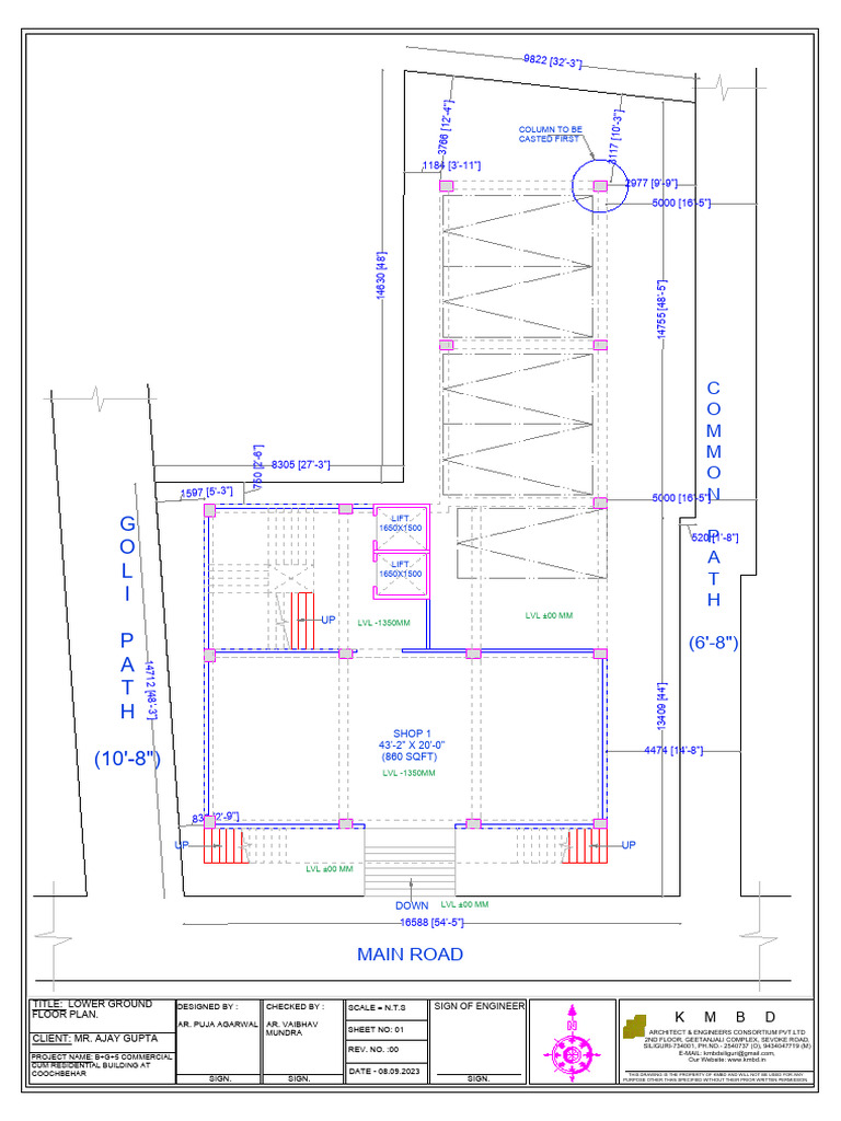 Lower Ground Floor Plan for Building | PDF | Architectural Design ...