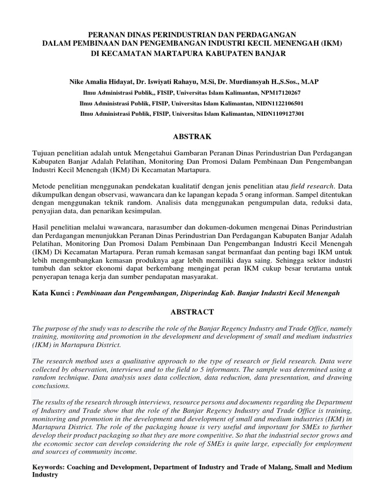 Artikel Nike Amalia Hidayat | PDF