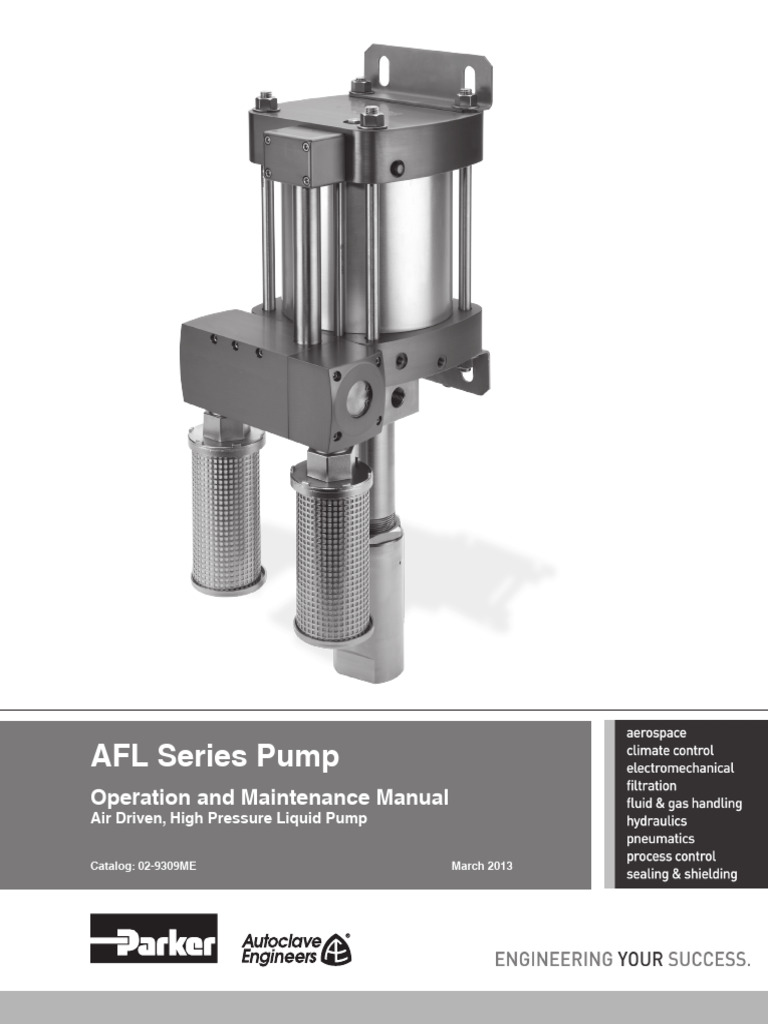 OM Manual AFL Pump | PDF | Pump | Valve