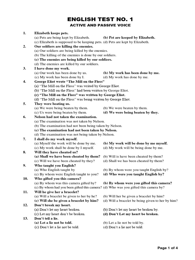 PT 01 Active and Passive Solved | PDF