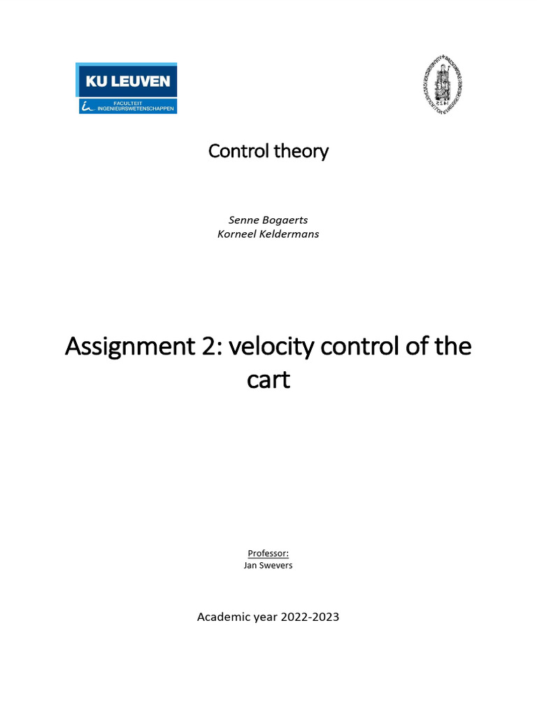 Velocity Control System Design Analysis | PDF | Control Theory | Electrical Engineering