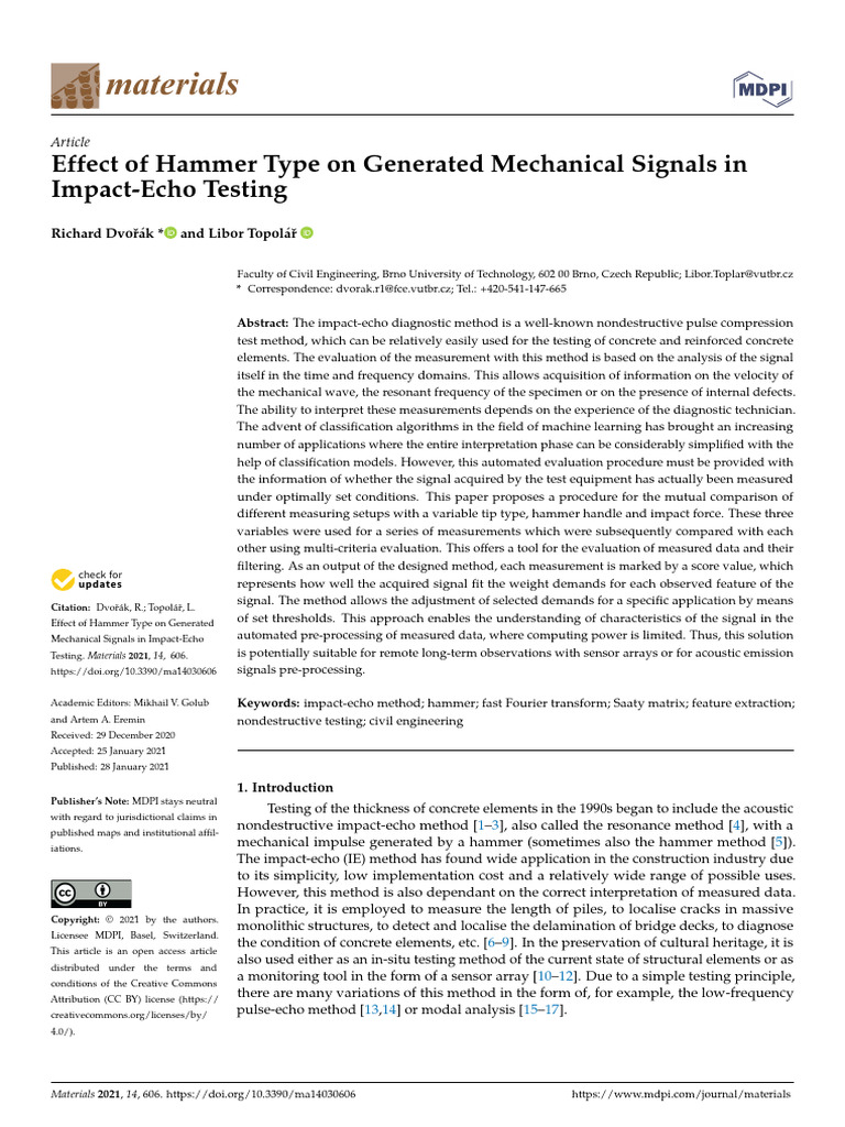 Effect of Hammer Type On Generated Mechanical Sign | PDF | Waves ...