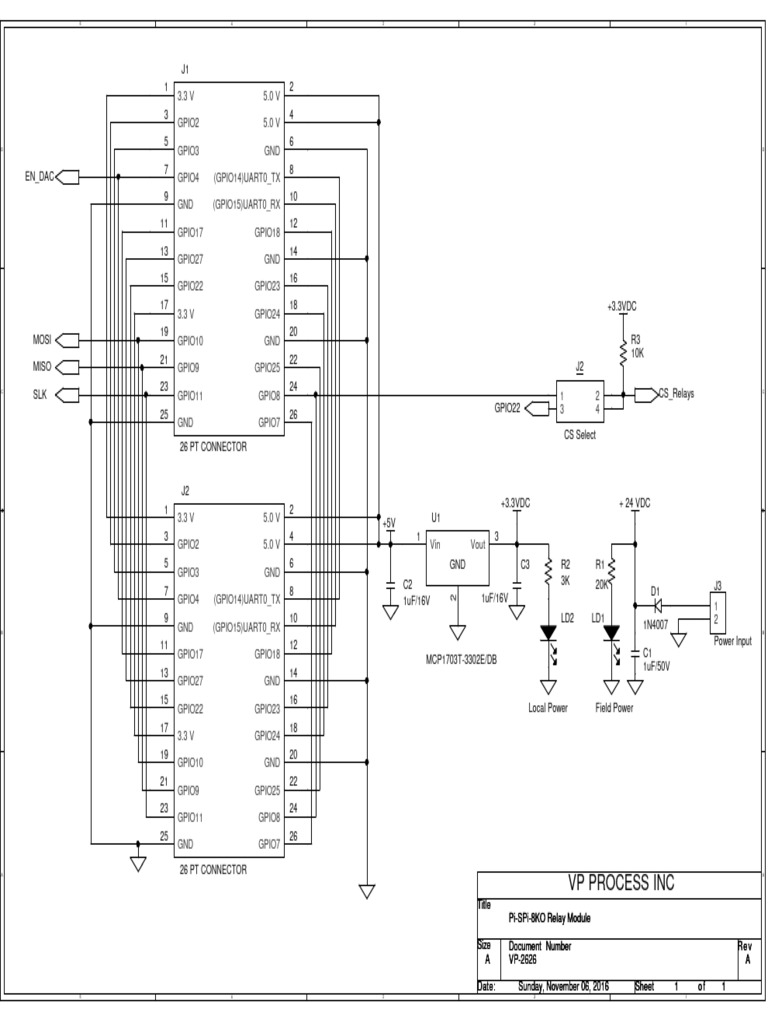 Pi SPi 8KO Schematic | PDF