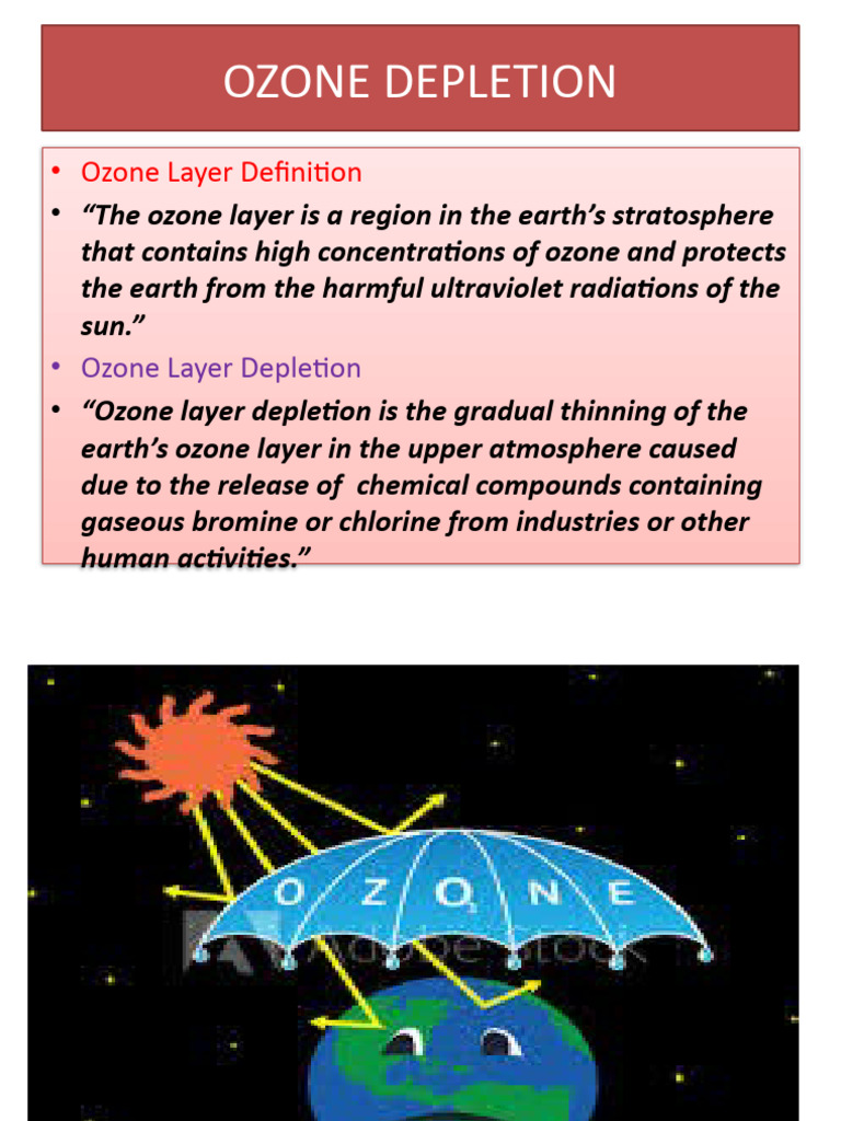 ozone depletion ppt | Download Free PDF | Ozone Depletion | Chlorofluorocarbon