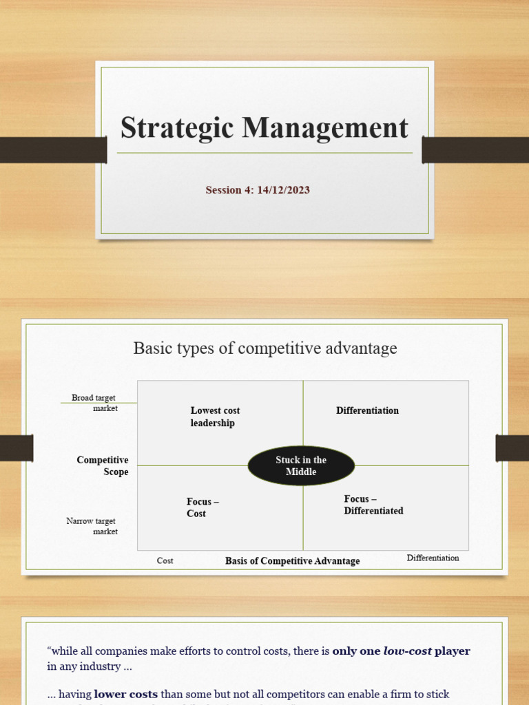 SM S04 | Download Free PDF | Competitive Advantage | Strategic Management
