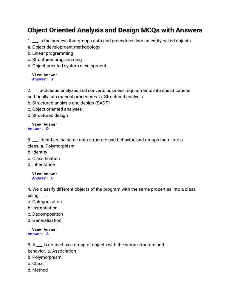 Designed Mcqs With and (CSE320) | PDF | Class (Computer Programming) | Databases
