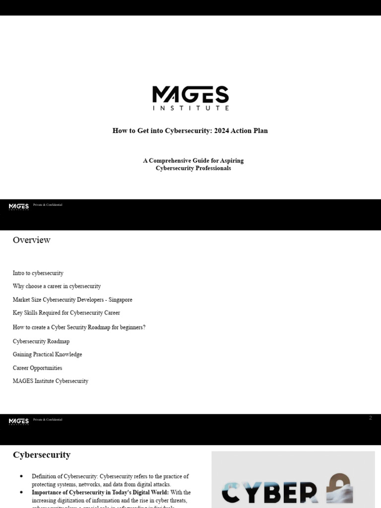 How to Get Into Cybersecurity 2024 Action Plan - Mages Institute | PDF | Computer Security ...