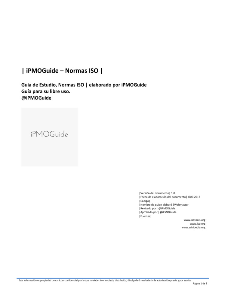 ipmoguide-guicc81a-normas-iso | PDF | Economias | Business