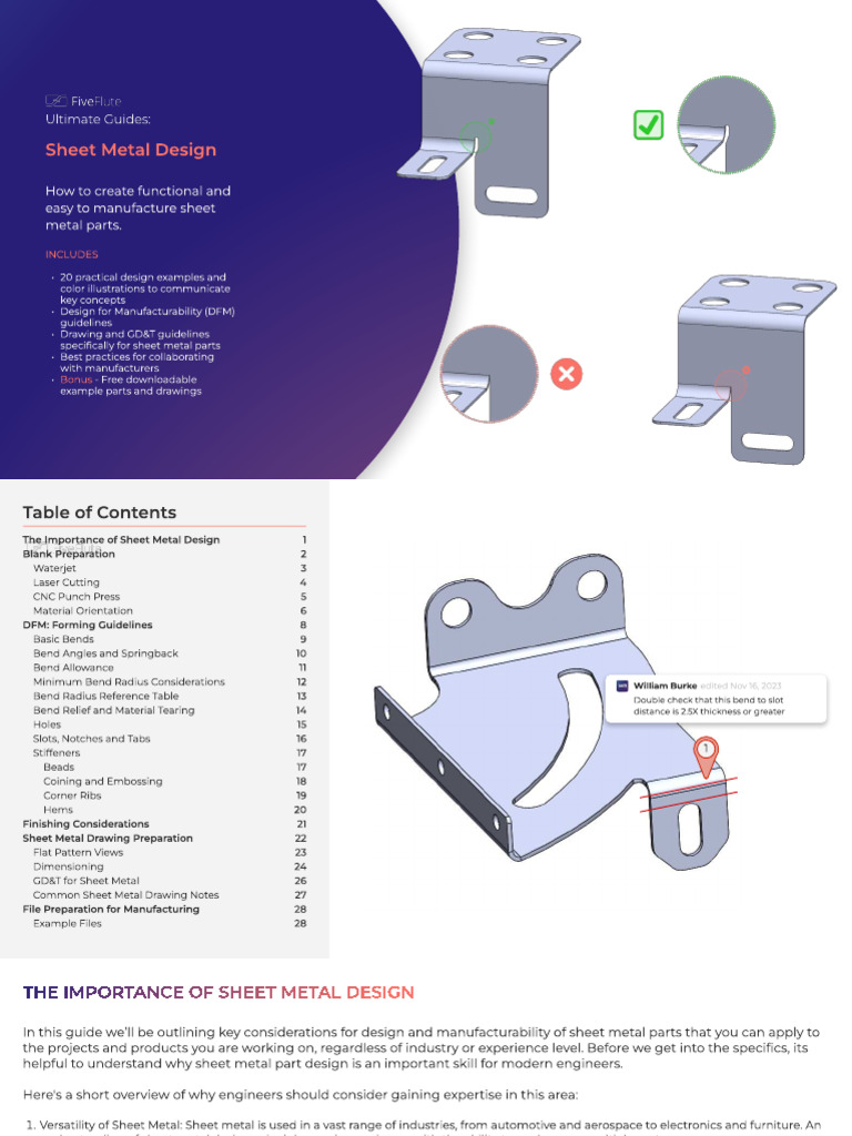 Ultimate Guide To Sheet Metal Design - Five Flute | PDF