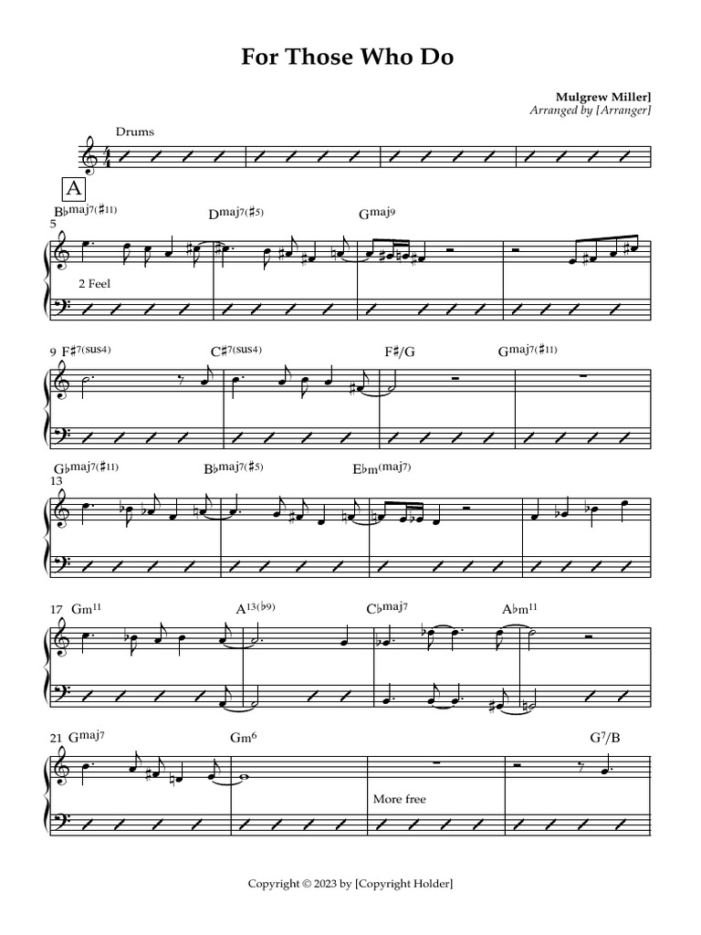 For Those Who Do - BB | PDF
