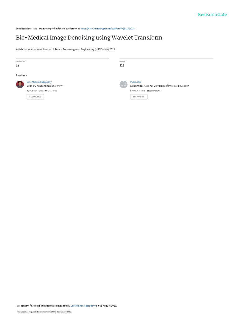 A9125058119 | PDF | Wavelet | Imaging