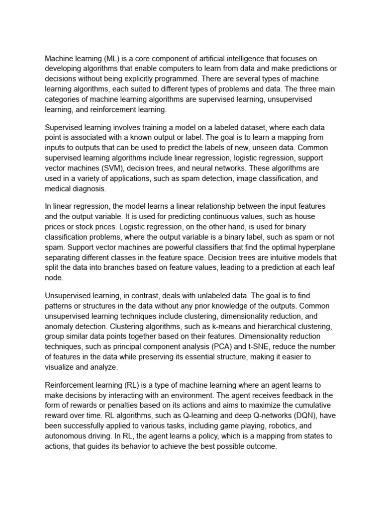 Lecture Text 2 Machine Learning Algorithms And Techniques Pdf 6784