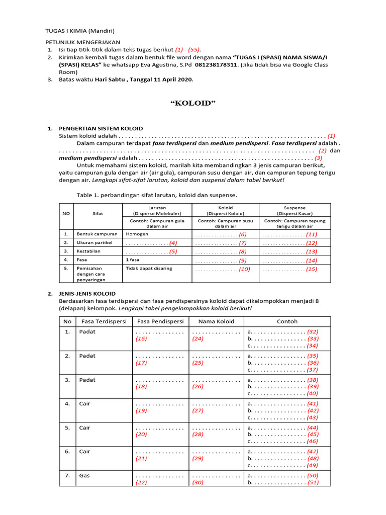 Fifi Yanti - TUGAS I DARING KIMIA KELAS XI (Mandiri) | PDF | Metode & Bahan Ajar