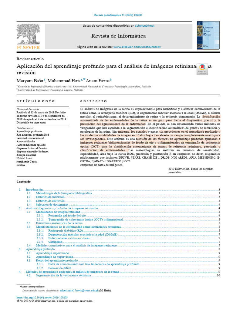 Application of Deep Learning For Retinal Image Analysis | PDF ...