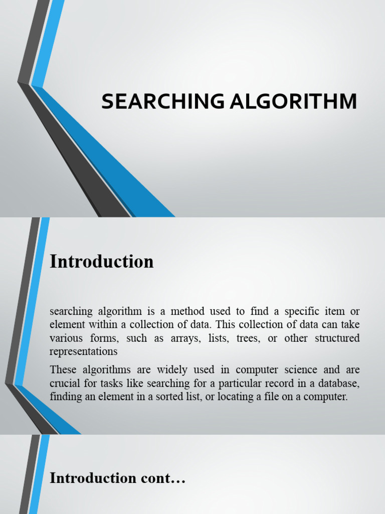 Searching Algorithms | Download Free PDF | Computer Programming ... Searching Algorithms | Download Free PDF | Computer Programming ...
