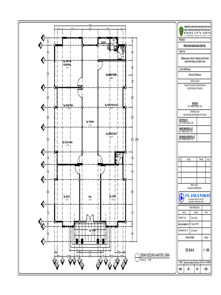 Denah Gedung Kantor SKPD Penajam | PDF