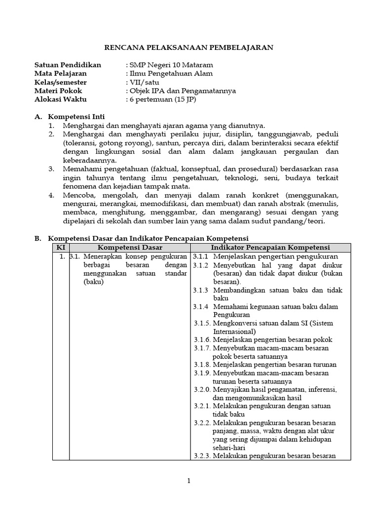 Telaah Contoh RPP. Untuk B3 KP-2 | PDF | Karier & Perkembangan